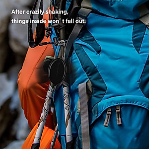 DEEZOMO 3 Pieces Rubber Coin Purse, 2 x 3 Inches Oval Squeeze Coin Holders With Chain for Women Men Travel (Max Black/Blue/Red 3 Pack)