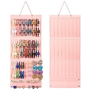 JOYMOMO Hanging Hair Claw Clips Holder Large Capacity Hair Clip Organizer Storage Display for Wall,Door,Closet（Without Claw Clips）