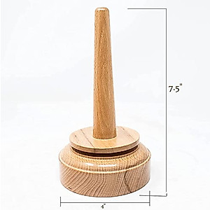 Sharvgun Wood Yarn Holder with Twirling Mechanism Classic