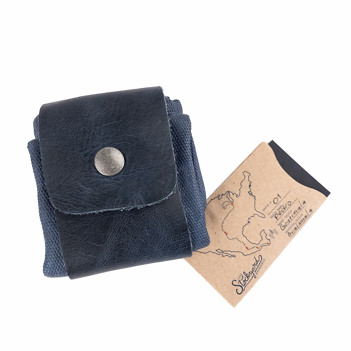 Hide & Drink, Waxed Canvas Foraging Pouch (Collapsible) for Hiking, Treasures & Seashells, Easy Looping Around Belts, Hands-Free Access, Genuine Leather, Handmade Includes 101 Year Warranty (Fatigue)