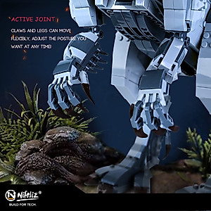 Nifeliz Indominus rex Dinosaur Building Blocks Kit - Construction Set to Build, Assembly Toy for Teens and Adults, A Cool Birthday or Anytime Gift for Kids Who Enjoy Dinosaur World (2108Pcs)