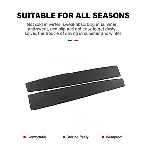 FDAIUN Car Interior Moulding Trim Alcantara Style for Tesla Model 3 Y 2017 2018 2019 2020 2021 2022 Dashboard Trim Strip for Car Interior Exterior Accessories Decoration（Black）