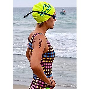New Wave Swim Bubble & Swim Cap Bundle - Fluorescent Green