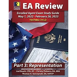 PassKey Learning Systems EA Review Part 3 Representation; Enrolled Agent Study Guide, May 1, 2022-February 28, 2023 Testing Cycle (PassKey EA Exam Review May 1, 2022-February 28, 2023 Testing Cycle)