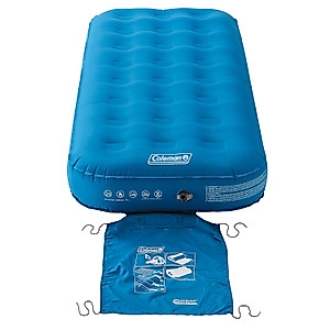 Coleman Single Airbed Extra Durable, Inflatable, Camping Bed, Blue, 198 x 82 x 22 cm, Supports up to 148 kg