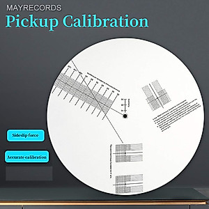 Acrylic Turntable Mat Cartridge Alignment Protractor Phonograph Cartridge Alignment Tool Anti Slip LP Record Calibration Plate for Turntable Accessories