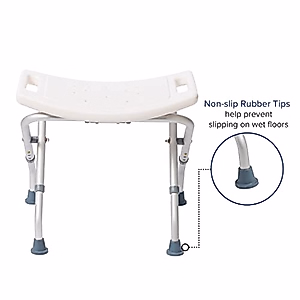 Drive Medical Handicap Bathroom Bench, White (12486 )