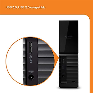 WD 18TB My Book Desktop External Hard Drive, USB 3.0, External HDD- WDBBGB0180HBK-NESN & 5TB Elements Portable External Hard Drive HDD, USB 3.0, WDBU6Y0050BBK-WESN
