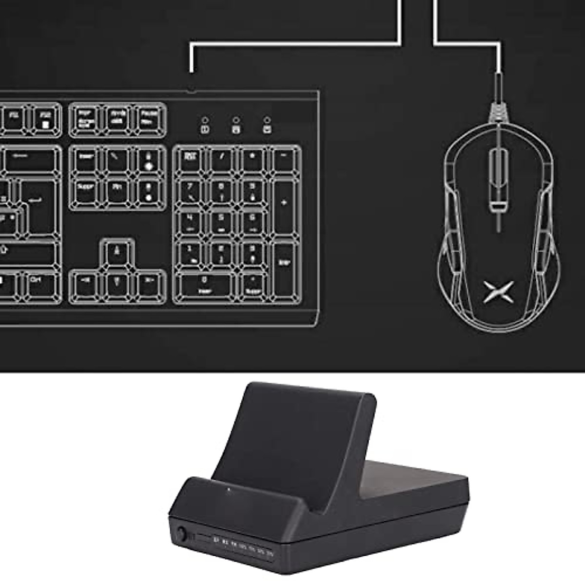 Keyboard Mouse Game Converter, Wireless Connection Keyboard Mapping,Plug and Play,Compatible with PS3,PS4,Xbox One, for Android, iOS Mobile Games