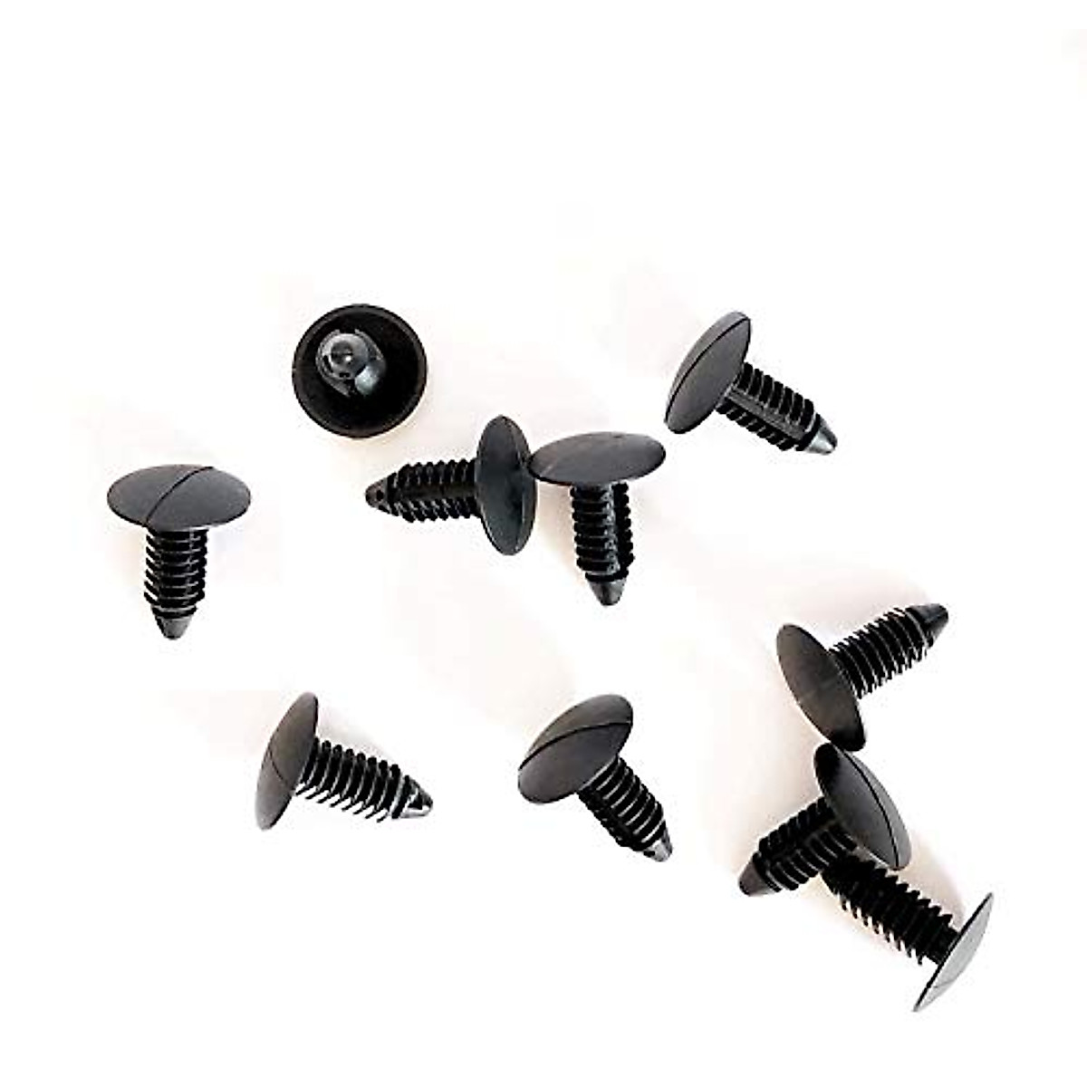 250 pcs Large Multi-Gauge Rivet 1/4" Hole Patio Strapping Fasteners Webbing Lawn Chair Lounge (Black)