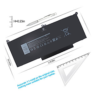 F3YGT 7480 DM3WC Battery for Dell Latitude 7480 7390 7280 7290 7380 7490 E7280 E7480 E7490 12 7000 13 7000 14 7000 Series P73G P73G002 P29S002 ODM3WC DM6WC 2X39G KG7VF 451-BBYE 453-BBCF f3ygt