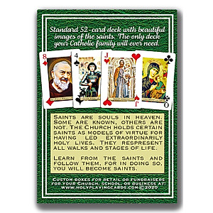 Holy Playing Cards: Saints Edition | Premium Card Deck Featuring The Saints
