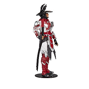 McFarlane Toys Mortal Kombat Raiden Bloody White Hot Fury Skin 7” Action Figure, Multicolor