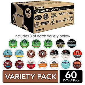 Keurig Coffee Lovers Collection Variety Pack, Single-Serve Coffee K-Cup Pods Sampler, 60 Count