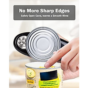 Belypoke Electric Can Opener, Automatic Can Opener Use Safe to Use & No Sharp Edge, Best Kitchen Gift for Senior and Arthritis Easy To Clean