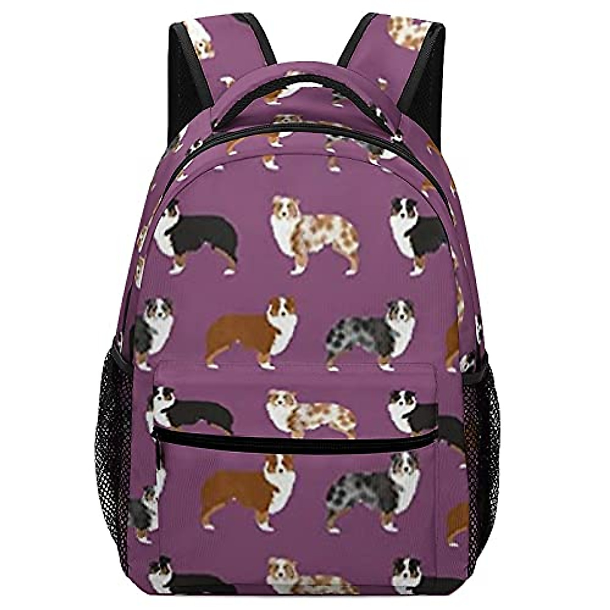 Australian Shepherd Dogs Travel Backpack Casual Sports Bag Oxford cloth suitable For Study Shopping traveling camping