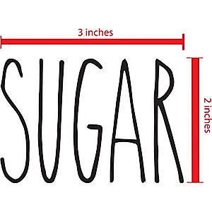 Vinyl Sticker Decal for Dishware Variety of Words to Choose from (Sugar)