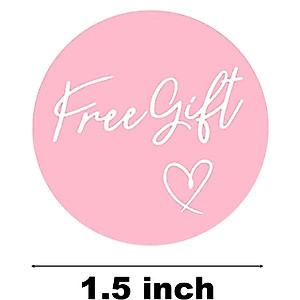 1.5 Inch Customer Appreciation Stickers Small Business Sticker, Decorative Sealing Stickers for Delivery, Decoration, Gifts, Packaging, 500 Labels Per Roll (Pink Background)