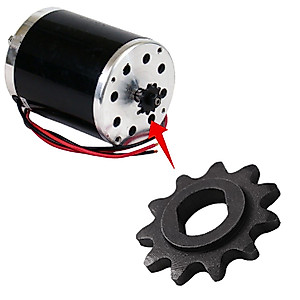 KAMIER 11T Teeth 25H Chain Motor Sprocket with Master Links Replacement for Razor MX650 MX500 SX500 Mcgrath RSF650 Dirt Rocket Bike Kids Electric Scooter Mini Bike Go Kart Cart MY1020 DC Motor Parts