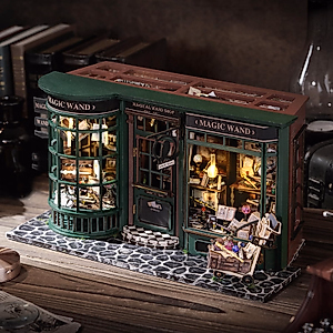 GuDoQi DIY Miniature House Kits, DIY Miniature Dollhouse Kit with Furniture, Tiny House Kits 1:24 Scale, Creative DIY Crafts for Adults Teen, Easter Day Birthday Gifts, Magic Shop