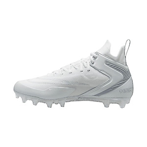 Nike Alpha Huarache 8 Elite CW4440-011 Men's Lacrosse Cleats White/Pure Platinum/Wolf Grey/White (us_Footwear_Size_System, Adult, Men, Numeric, Medium, Numeric_13)
