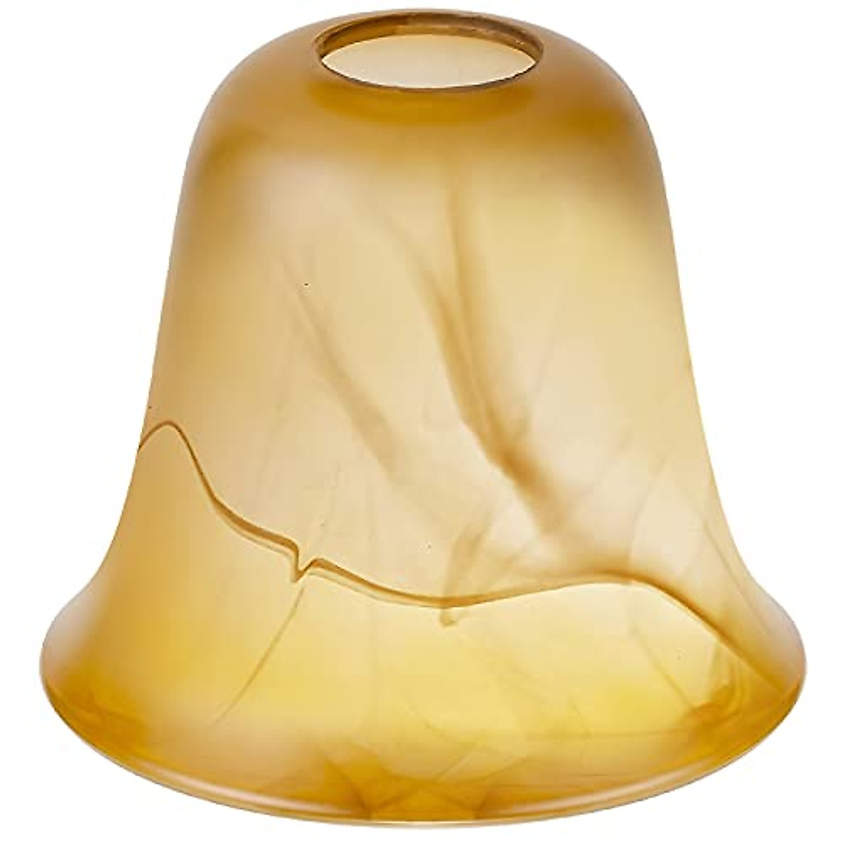 RORIANO Cracks Amber Glass Shade, Lighting Fixture Accessory Lampshade Glass Replacement with 1-5/8-inch Opening Fitter