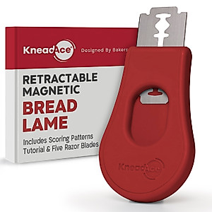 KneadAce Bread Lame & Sourdough Starter 34oz Pro Jar Kit