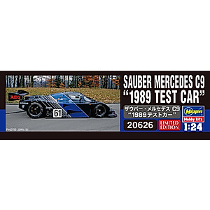 Hasegawa 1/24 Sauber Mercedes C9 1989 Test Car Plastic Model 20626