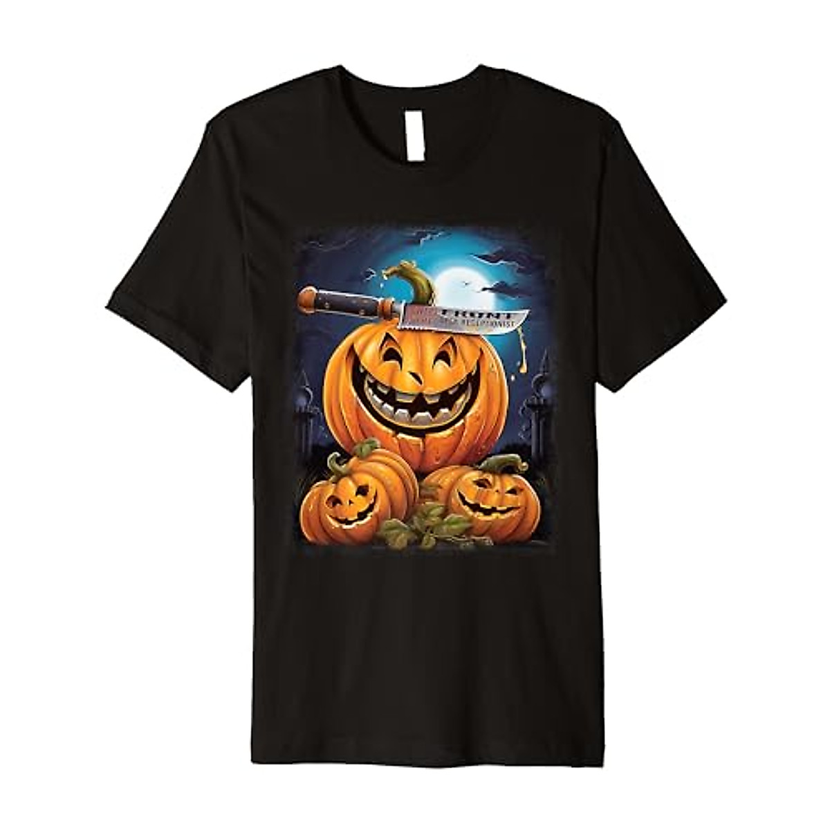 Front Desk Receptionist Funny Halloween Fun Pun Spooky Premium T-Shirt