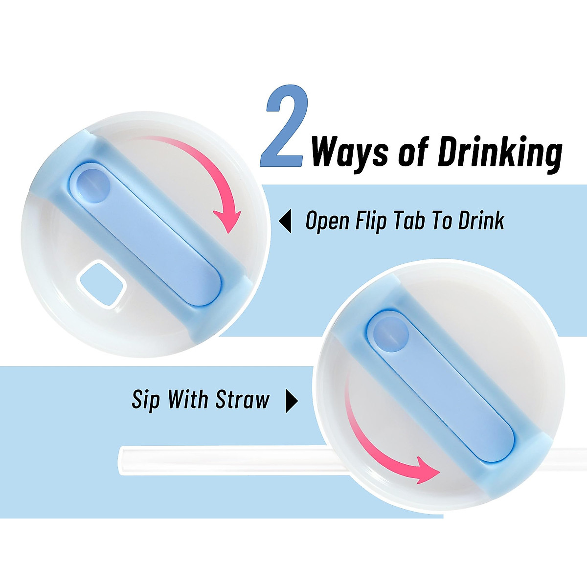 DLOCCOLD 16 oz Stainless Steel Tumbler with Lid and Straw, Double Wall Vacuum Insulated Travel Tumbler with Straw Cover Cap, Cupholder Friendly, Leak Resistant, Reusable Travel Coffee Mug