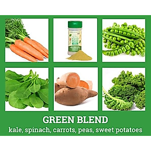 Easy Peasie Organic Veggie Powder Blends for Kids and Picky Eaters | Kids Greens Powder | Green Blend 2oz Jar