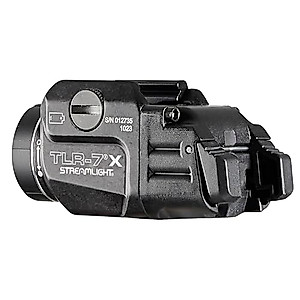 Streamlight 69424 TLR-7 X 500-Lumen Compact Tactical Weapon Light, Includes High, Low Paddle Switches and Key Kit, Black