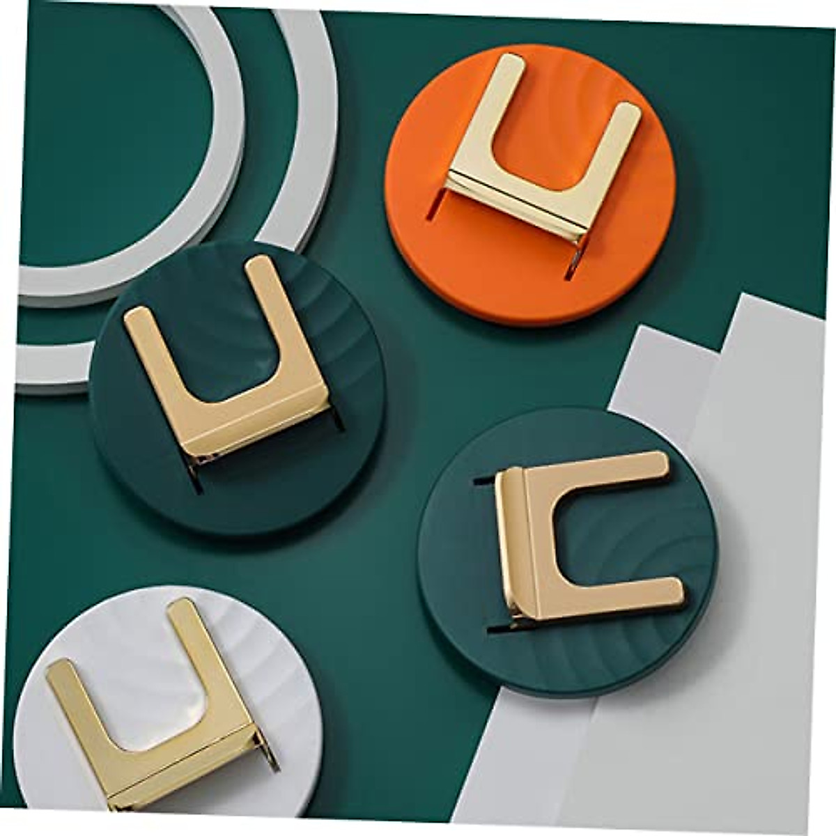 Yardwe 2pcs Hair Dryer Holder Decorative Shelf Brackets Decorating Tools Wall Bracket Hair Care Tools Holder Hair Dryer Wall Self Wall Mount Broom Holder Hair Dryer Rack Bathroom Supplies