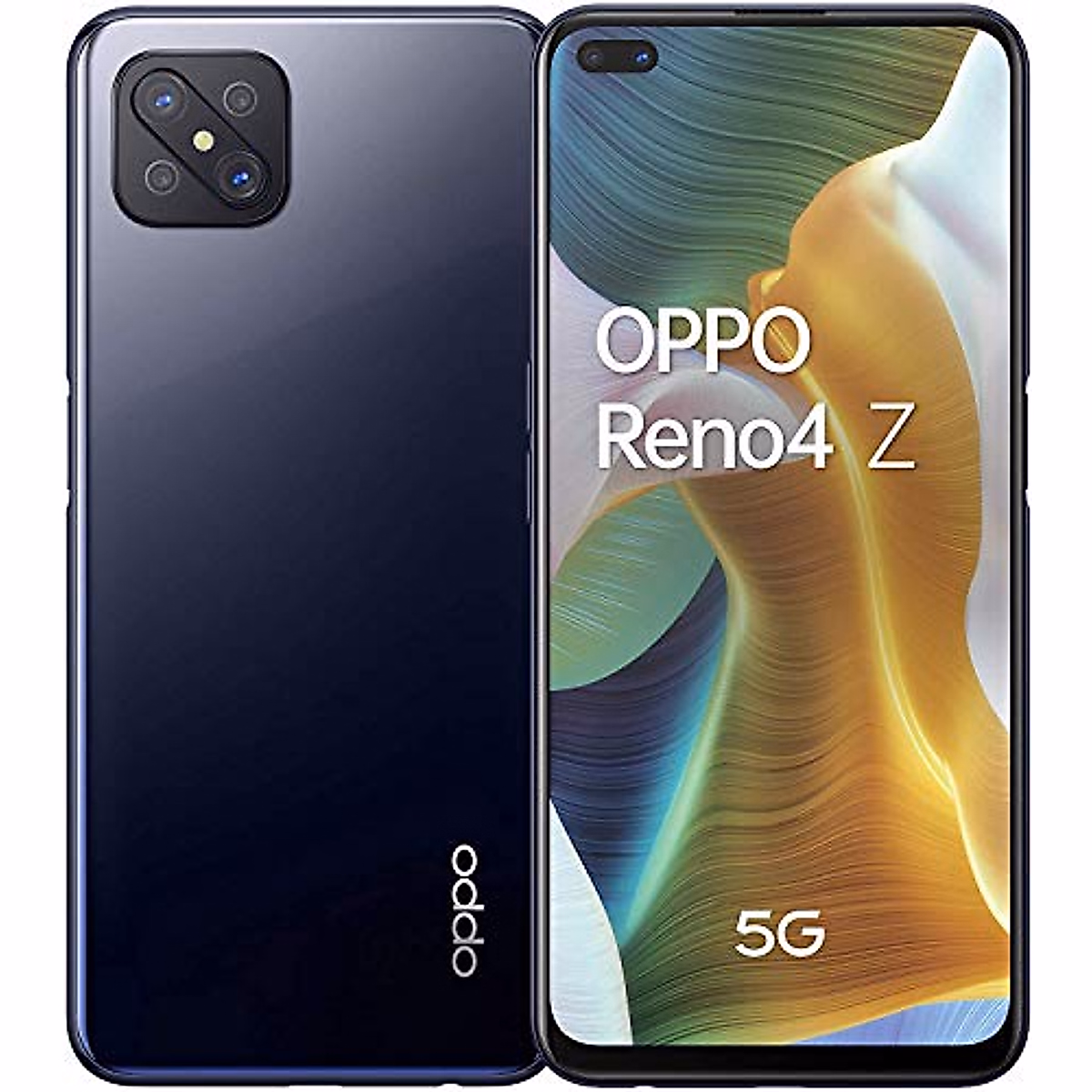 OPPO Reno4 Z 5G Dual-SIM 128GB ROM + 8GB RAM (GSM Only | No CDMA) Factory Unlocked Android Smartphone (Ink Black) - International Version
