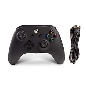 PowerA Wired Officially Licensed Controller For Xbox One, S, Xbox One X & Windows 10 - Black