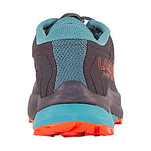 La Sportiva Womens Karacal Trail Running Shoe, Carbon/Lagoon, 9