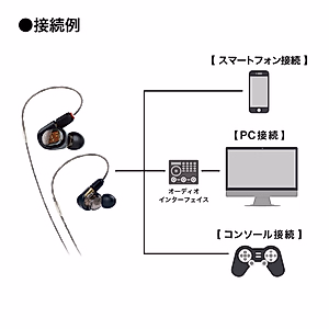 Audio-Technica ATH-E70 Professional In-Ear Studio Monitor Headphones,Black