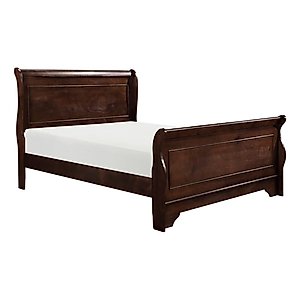 Homelegance Abbeville Cal King Sleigh Bedframe, Cherry