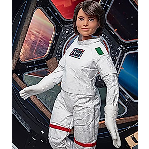 Barbie Signature Role Models ESA Astronaut Samantha Cristoforetti Doll (11.5-in Brunette) Wearing Realistic Spacesuit, Gift for 6 Year Olds and Up