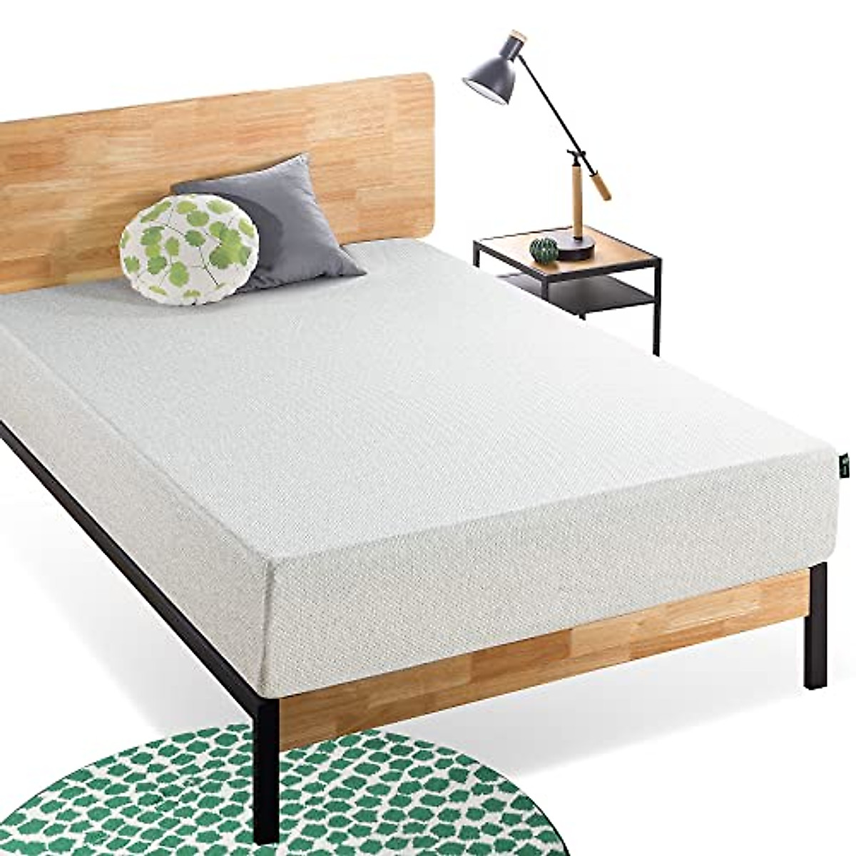 ZINUS 12 Inch Ultima Memory Foam Mattress, King, Fiberglass Free, Pressure Relieving, CertiPUR-US Certified, Mattress in A Box, White