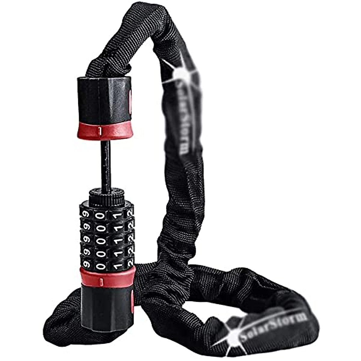 VIGAT Bicycle Lock, Safe Anti-Theft Bicycle Password Chain Lock-No Key Needed, Suitable for Bicycle, Motorcycle, Electric Car, Gate Lock(Size:60cm)