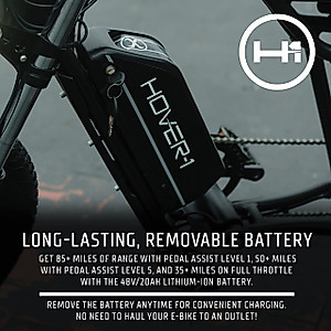 Hover-1 Altai Pro R750 Electric Bicycle with 28 mph Max Speed, 750W Motor, Average Range of 55 Miles, and Accessories Electric Bike for Adults & Teens