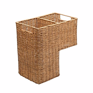 KOUBOO Wicker Step Basket, Natural