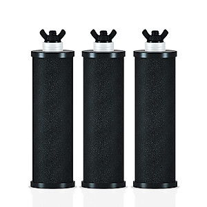 joypur PB-3 Black Purification Elements,Water Purifier Replacement Filters,Compatible with Gravity Filter System,Doulton Super Sterasyl and Propur Traveler,Nomad,King, Big Series
