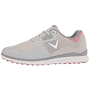 Callaway Men's Oceanside v2 Golf Shoe, Grey/Red, 10.5 Wide