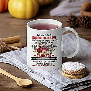 MyCozyCups To My Dear Daughter in Law I Gave You My Amazing Son 11 Ounce Novelty Coffee Mug