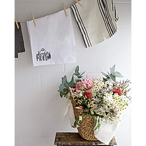 The Cotton & Canvas Co. Adventure More Soft and Absorbent Kitchen Tea Towel, Flour Sack Towel and Dish Cloth