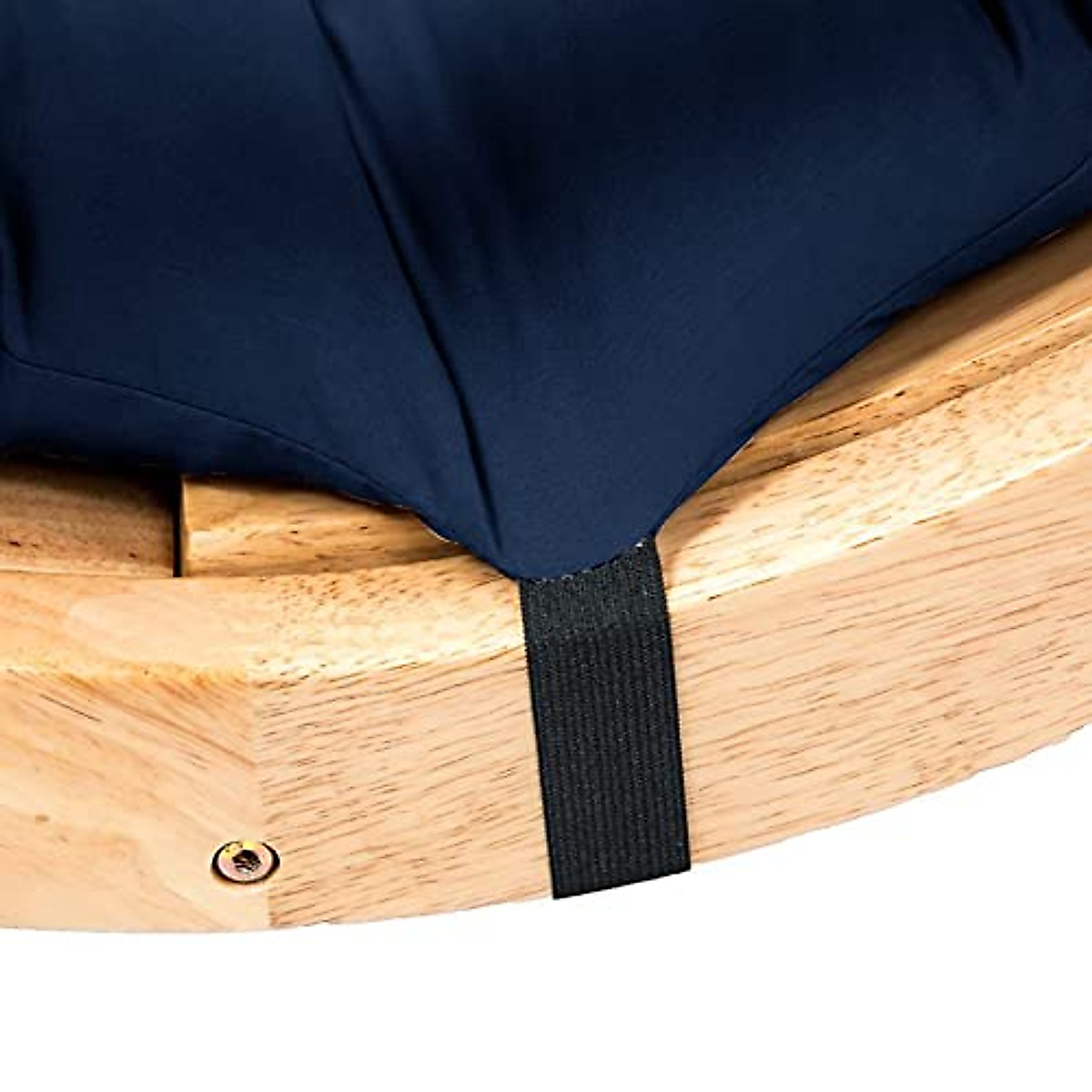 Srutirbo High Back Rocking Chair Cushion Indoor Outdoor 47”x19” Rocking Chair Pads Lounge Chair Cushion, Soft Recliner Cushion Not-Slip Patio Garden Chaise Lounger Cushion with Strap (Navy Blue)