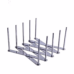 Hovico 1Pcs Pot Lid Holder, Kitchen Cabinet Pantry Pan and Pot Lid Organizer Rack Holder,Adjustable Pot Lid Organizer,for Cabinet Counter RV Sink (1Pcs)