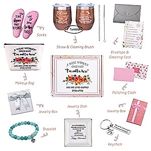 Retirement Gifts for Women 2023, Happy Retirement Gifts for Coworker, Retired Friends, Boss, Teachers, Nurses, Mom, Grandma, Retirees-Wine Tumbler, Farewell Bracelet, Ring Dish, Socks, Bag, Keychain